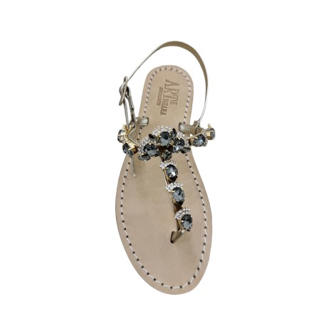 Handmade jewel sandals fashion Sorrento, Capri, Positano