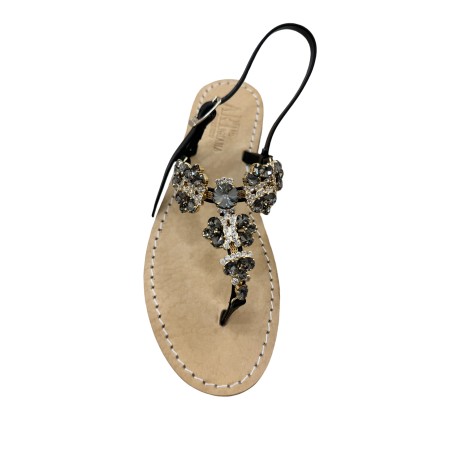 Handmade jewel sandals fashion Sorrento, Capri, Positano